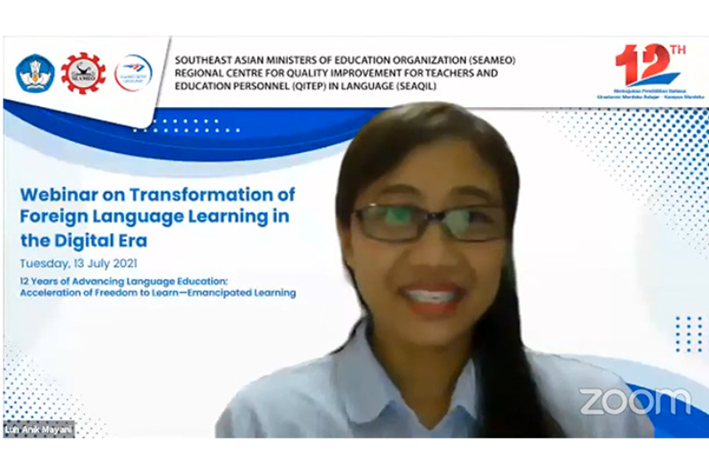 SEAQIL - Webinar on Transformation of Foreign Language Learning in the ...
